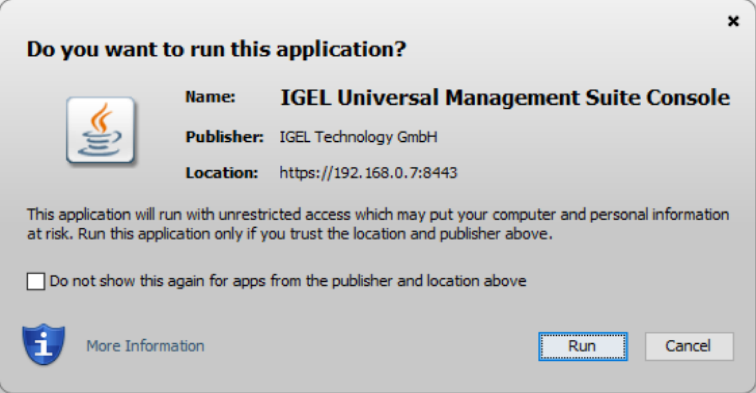 How to Install the IGEL UMS Console on Remote PC